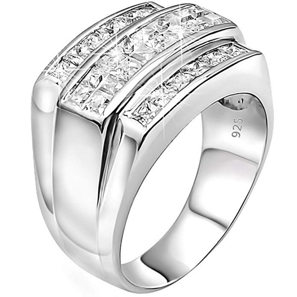 White Gold Rings for Men - Great Gift Idea for Him | Jewelry Jealousy