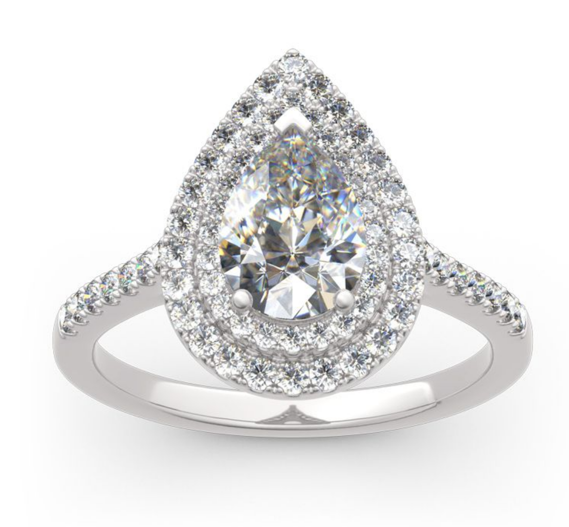 The Most Beautiful Pear Shaped Engagement Rings! | JewelryJealousy