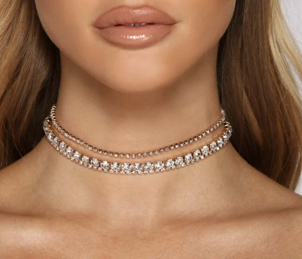 4 Rhinestone Chokers That Celebs Love Wearing | Jewelry Jealosy